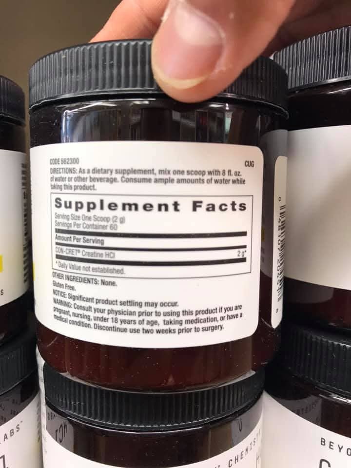 کراتین اچ سی ال بیاند راو جی ان سی BEYOND RAW CREATINE HCL